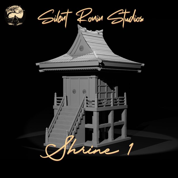 3D Printable Japanese Shrine #1 by Silent Ronin Studios